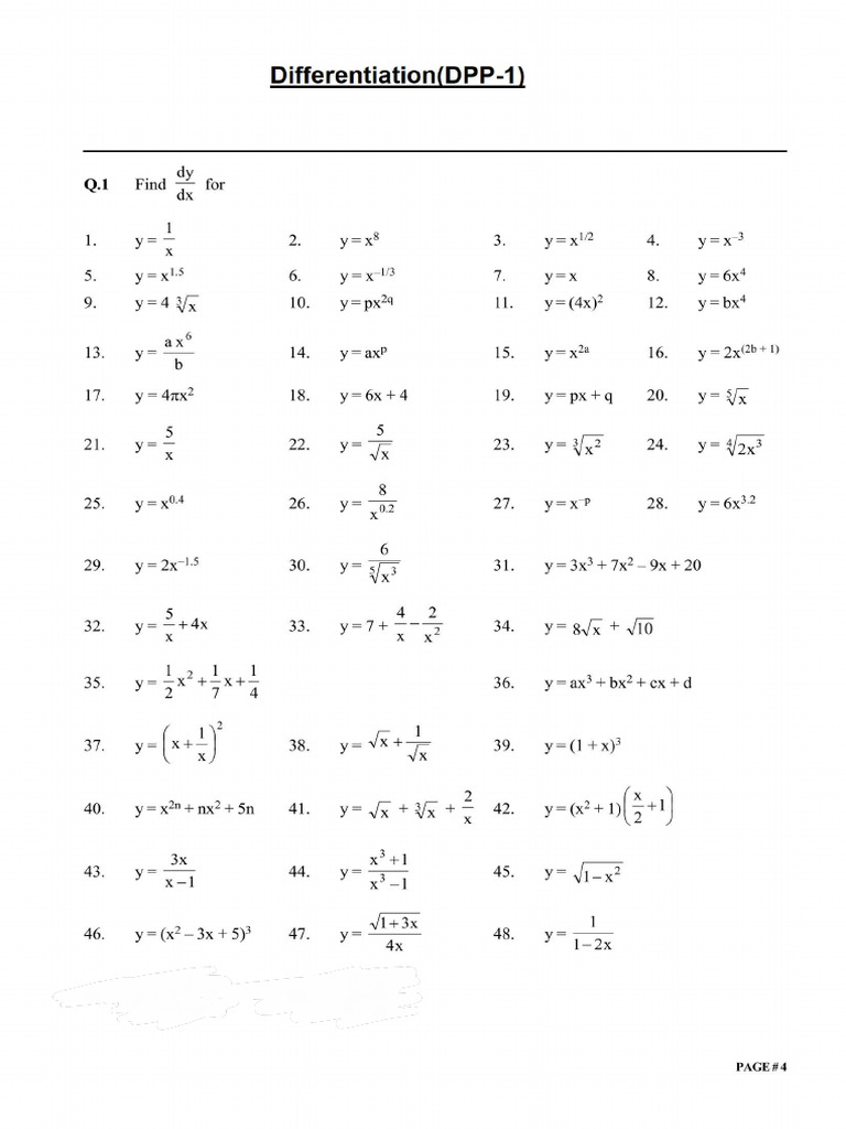 Differentiation DPP | PDF
