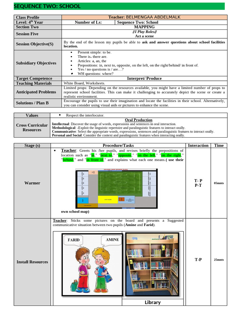 4PS - Seq 02 Sect 2 Lesson 05 I Play Roles | PDF | Cognitive Science ...