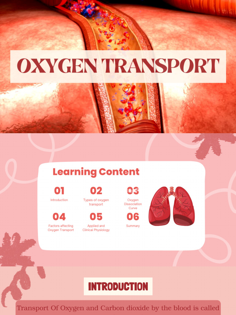 Oxygen Transport PDF | PDF