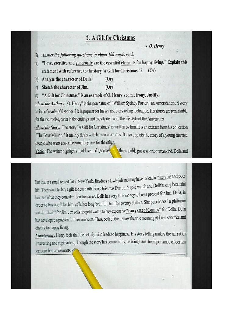 A Gift For Christmas Single Page | PDF
