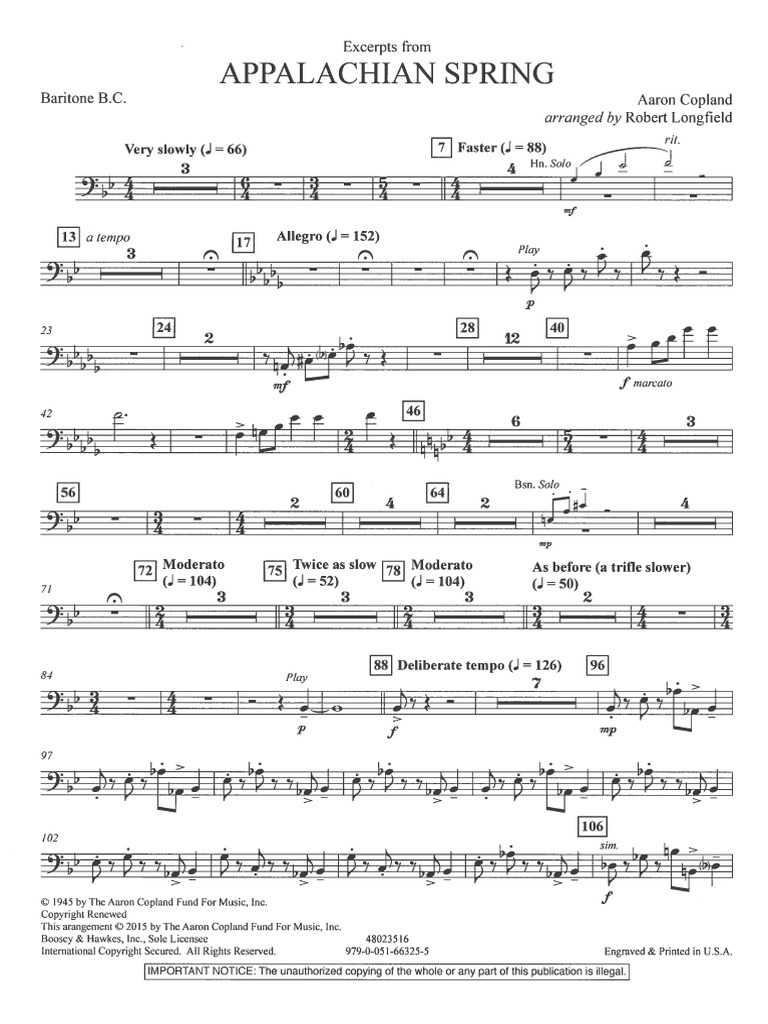 21 Baritone BC Appalachian Spring | PDF