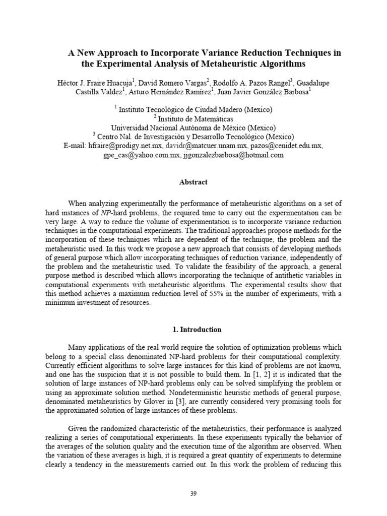 A1_1B | PDF | Metaheuristic | Variance