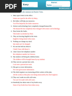 Passive Voice Homework Exercises A2+ | PDF