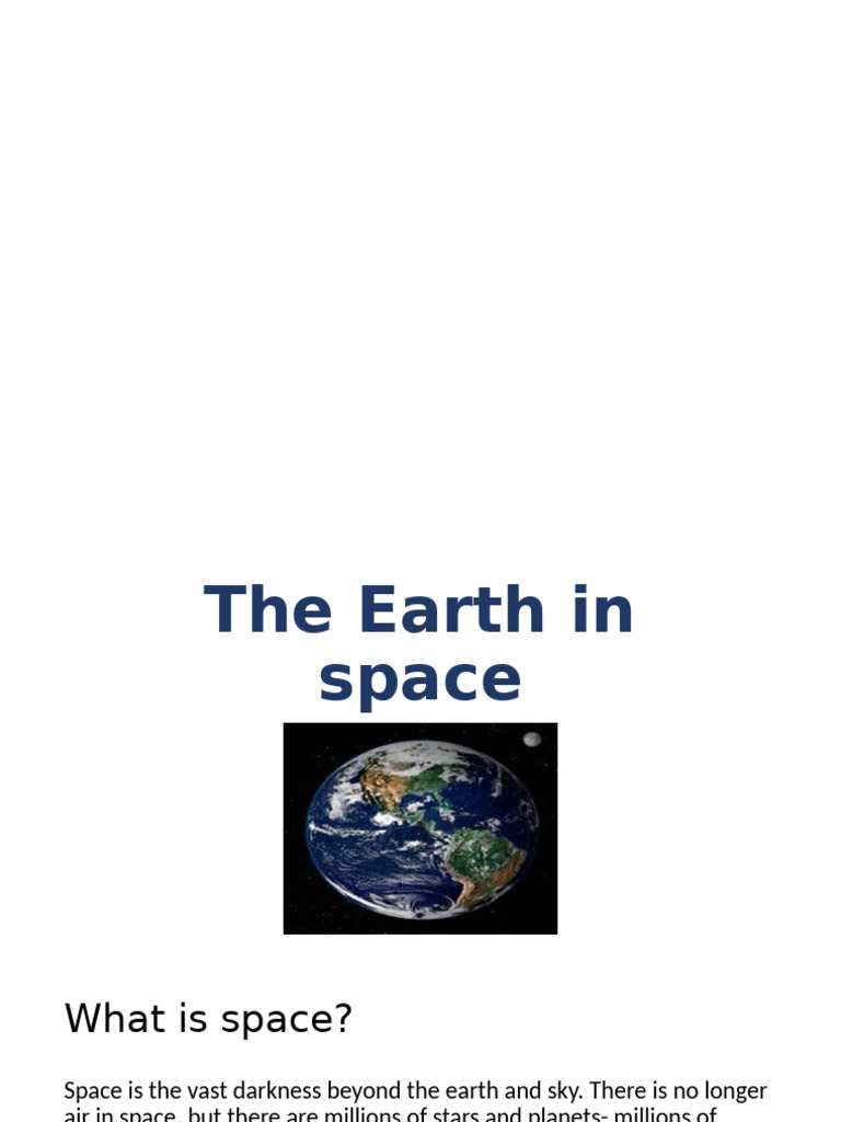 SST - The Earth in Space | PDF | Rotation | Earth