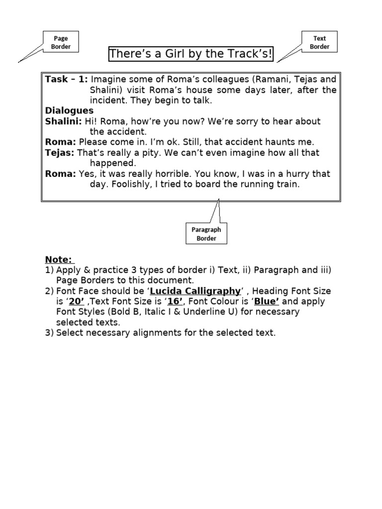 Indent Practice Aruna | PDF