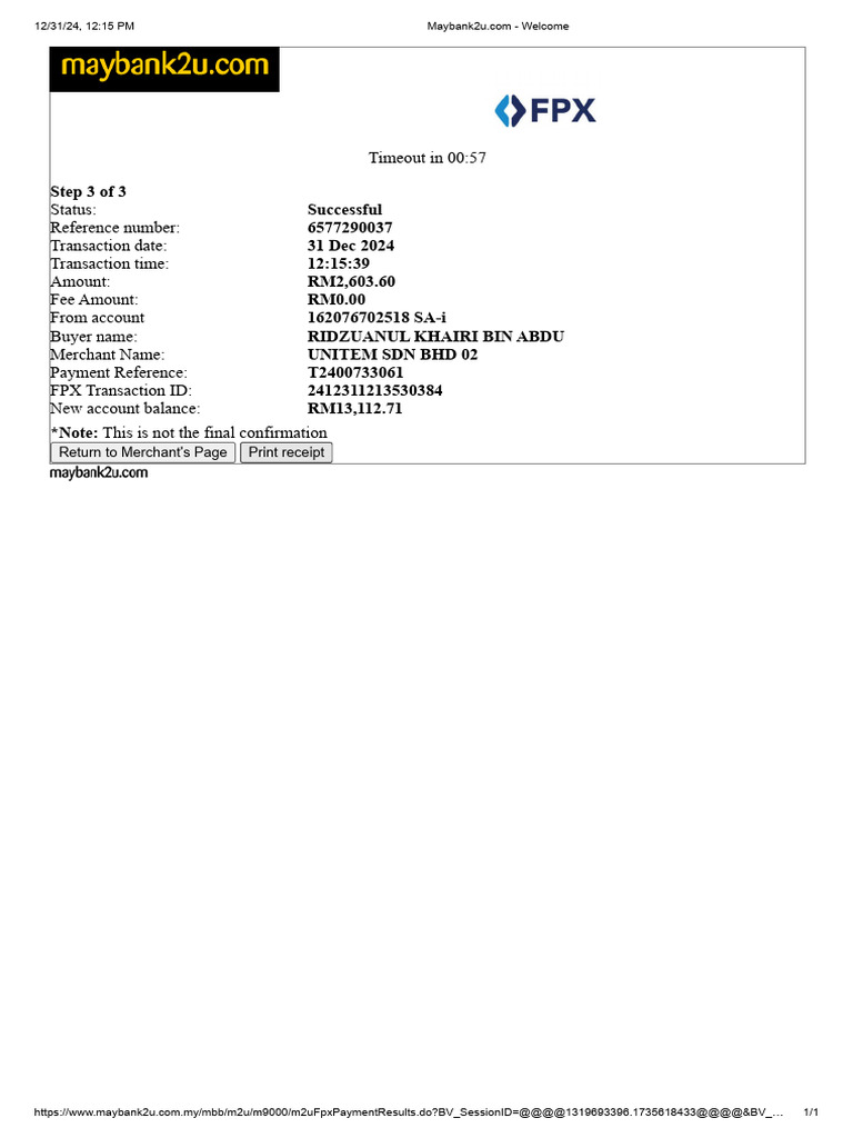 Yuran Akhir Dpli Oum | PDF