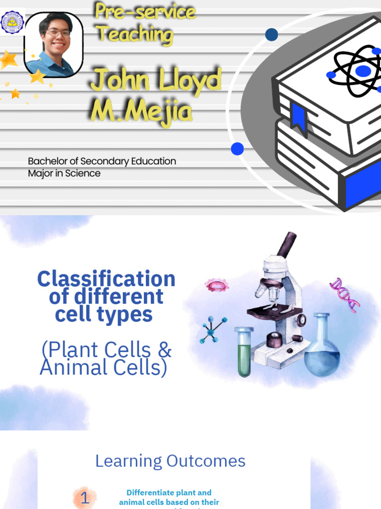 STEMG11 - Classification of Different Cell Types Plant Cells Animal ...