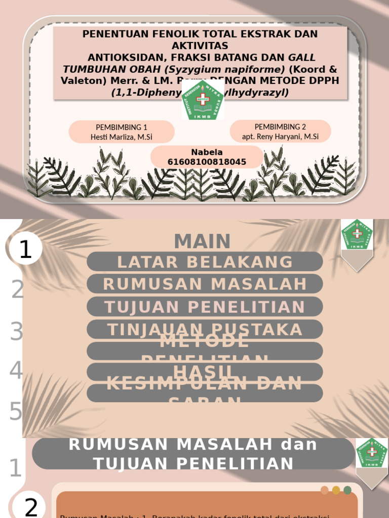 Ppt Nabela Bissmillah Semhas Fix | PDF