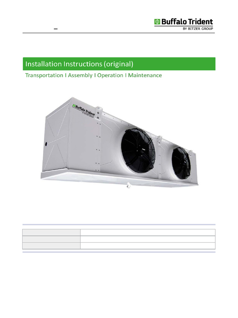 BT Guentner gghn-1 | PDF | Leak | Coolant