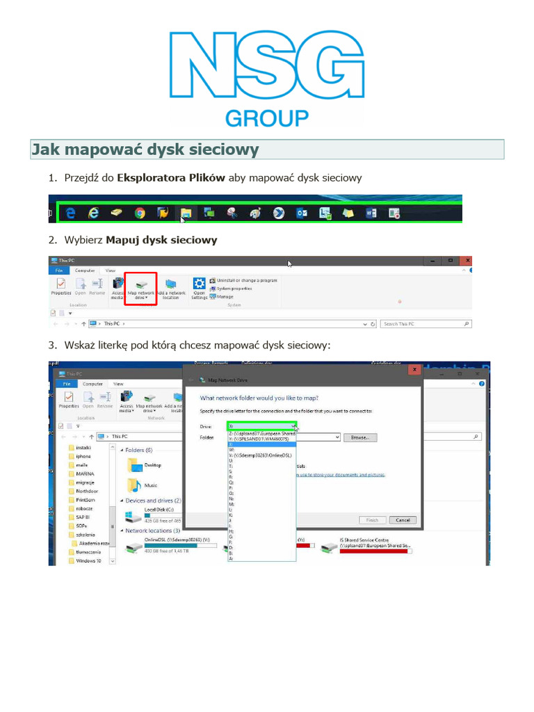 How To Map A Network Drive | PDF