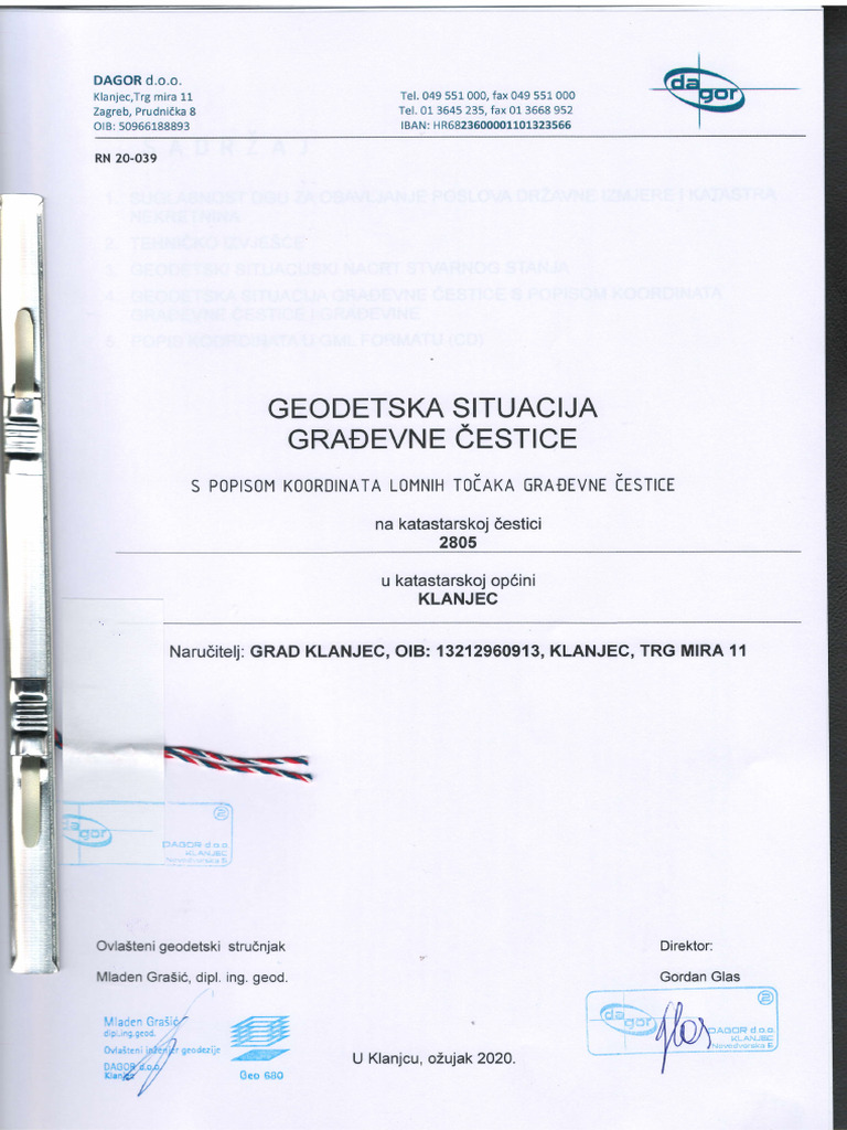 Geodetski Elaborat | PDF