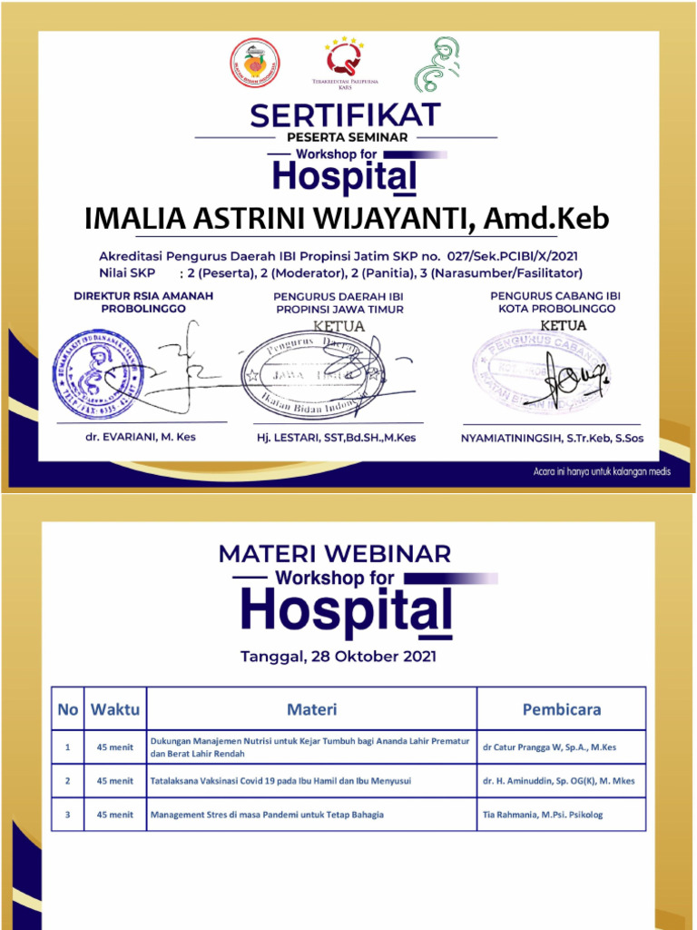 Imalia Astrini Wijayanti, Amd.keb | PDF