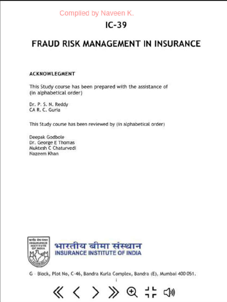 Ic 39 - Compressed | PDF | Insurance | Business Law