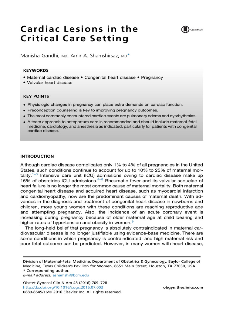 Cardiac Lesions in the | PDF | Heart | Cardiology