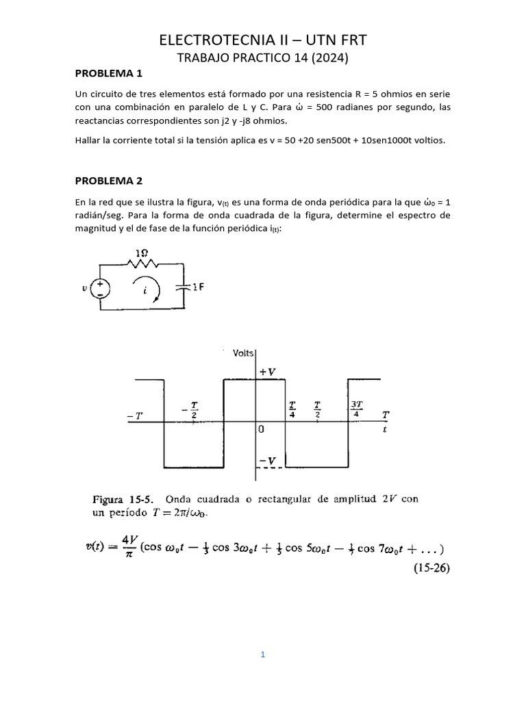 Análisis de Circuitos y Ondas en Electrotecnia | PDF