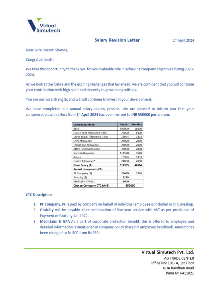 0479_Suraj Maroti Shende | PDF | Salary | Employment