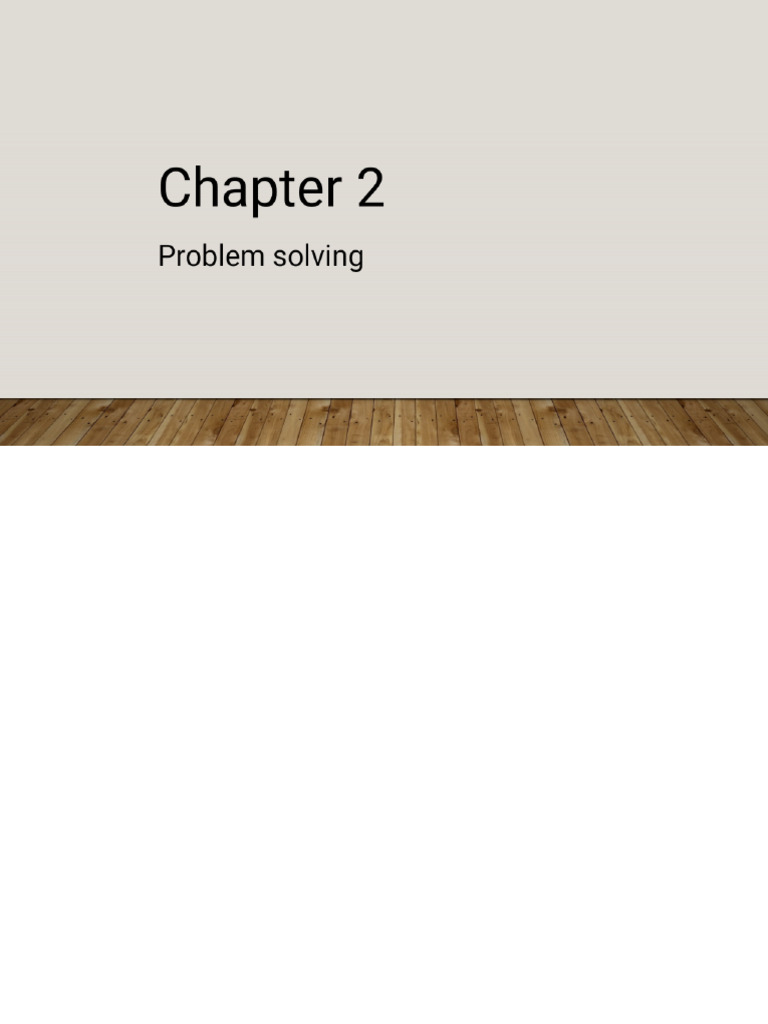 Problem Solving in AI | PDF