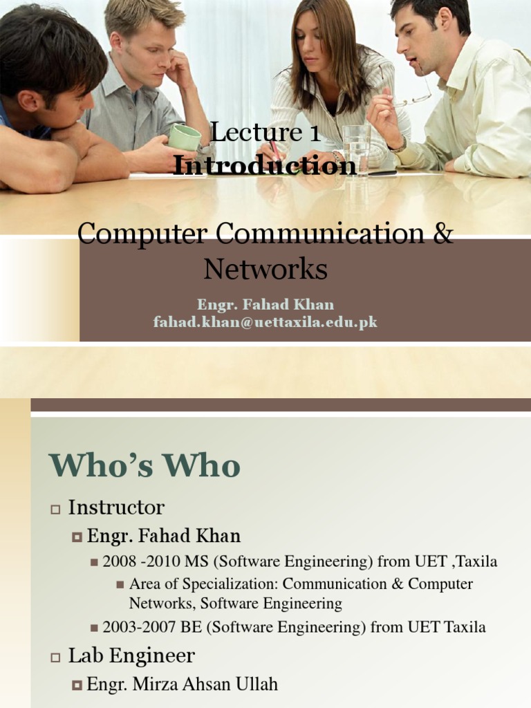 CCN - Lec 01 | PDF | Local Area Network | Computer Network