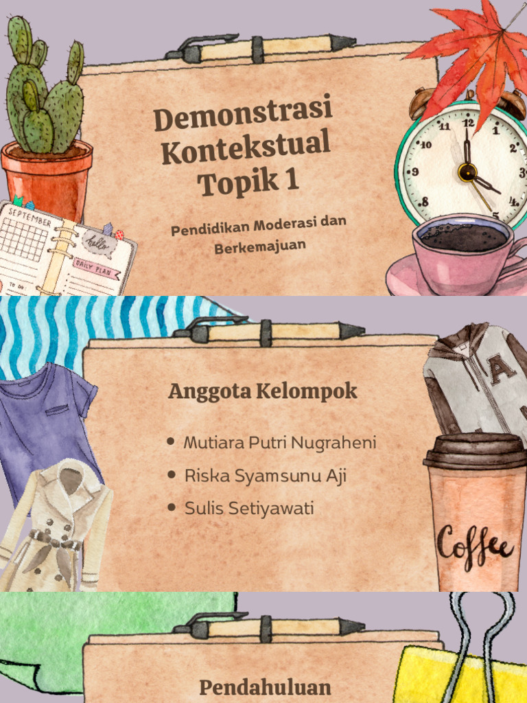 Demonstrasi Kontekstual - Topik 1 - PMB | PDF