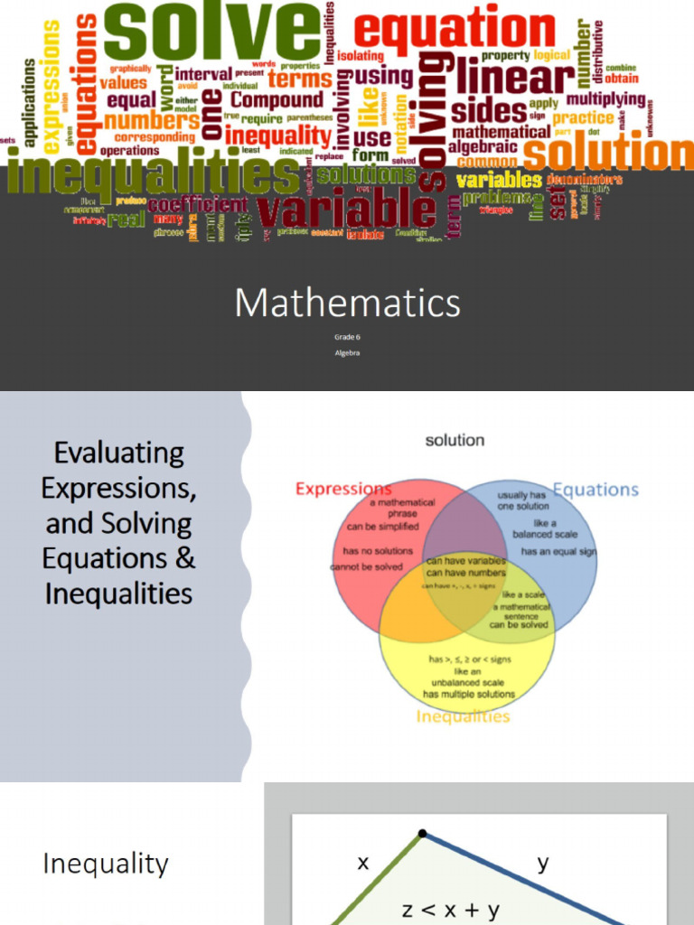 Evaluating Math Expressions & Equations | PDF