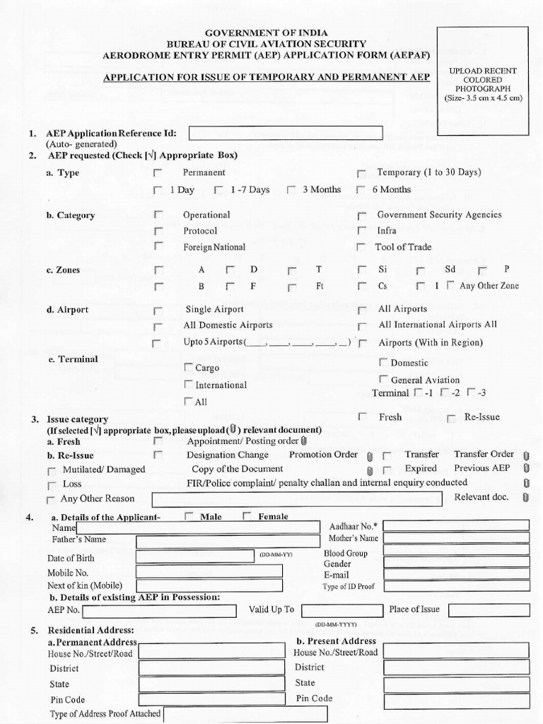 AEP Form | PDF
