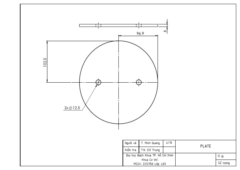 Bản vẽ 2D - Plate | PDF