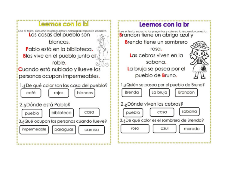 Lectura Comprensiva BL - BR | PDF