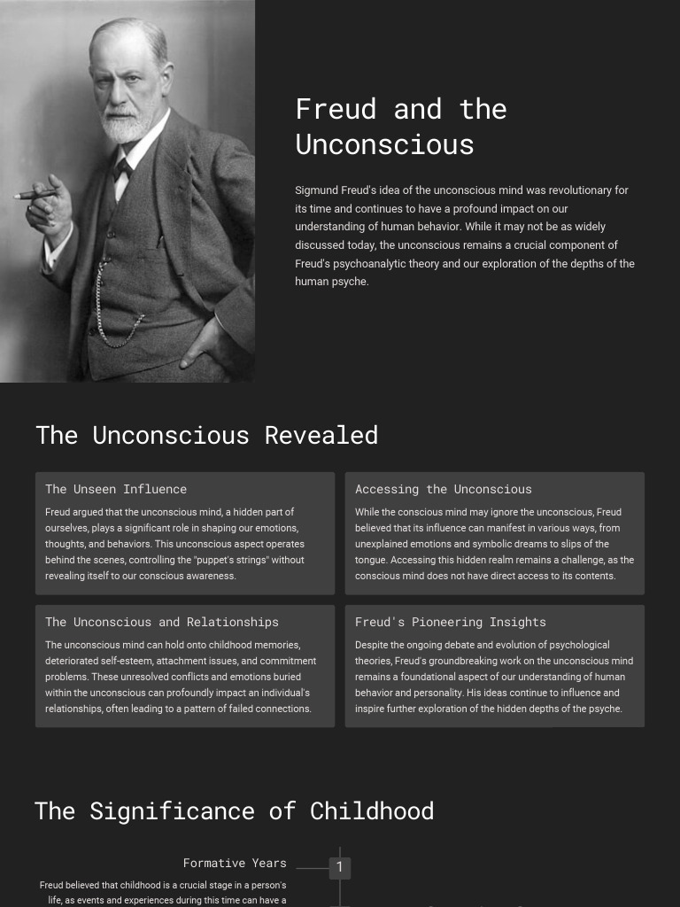 Freud's Unconscious Mind Insights | PDF | Unconscious Mind | Sigmund Freud
