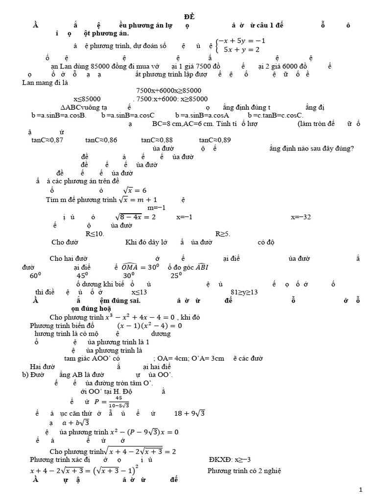 inhs - ĐỀ 1-3. CKI TOÁN 9.HS-2LC-07-01-25 | PDF