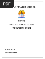 Class 12 Investigatory Project: Wheatstone Bridge | PDF | Electrical ...