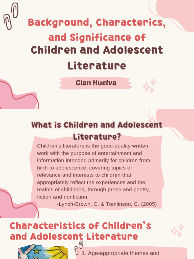 Overview of Children’s Literature | PDF | Children's Literature