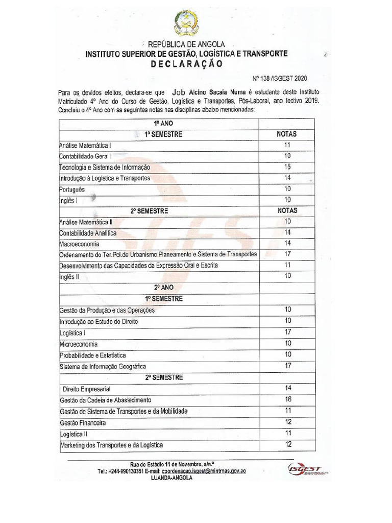 Certificado Job | PDF