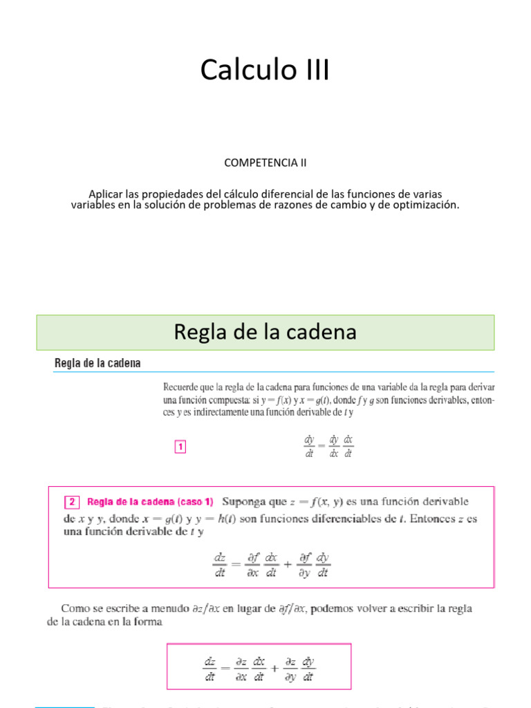 Regla de La Cadena y Derivación Implicita | PDF