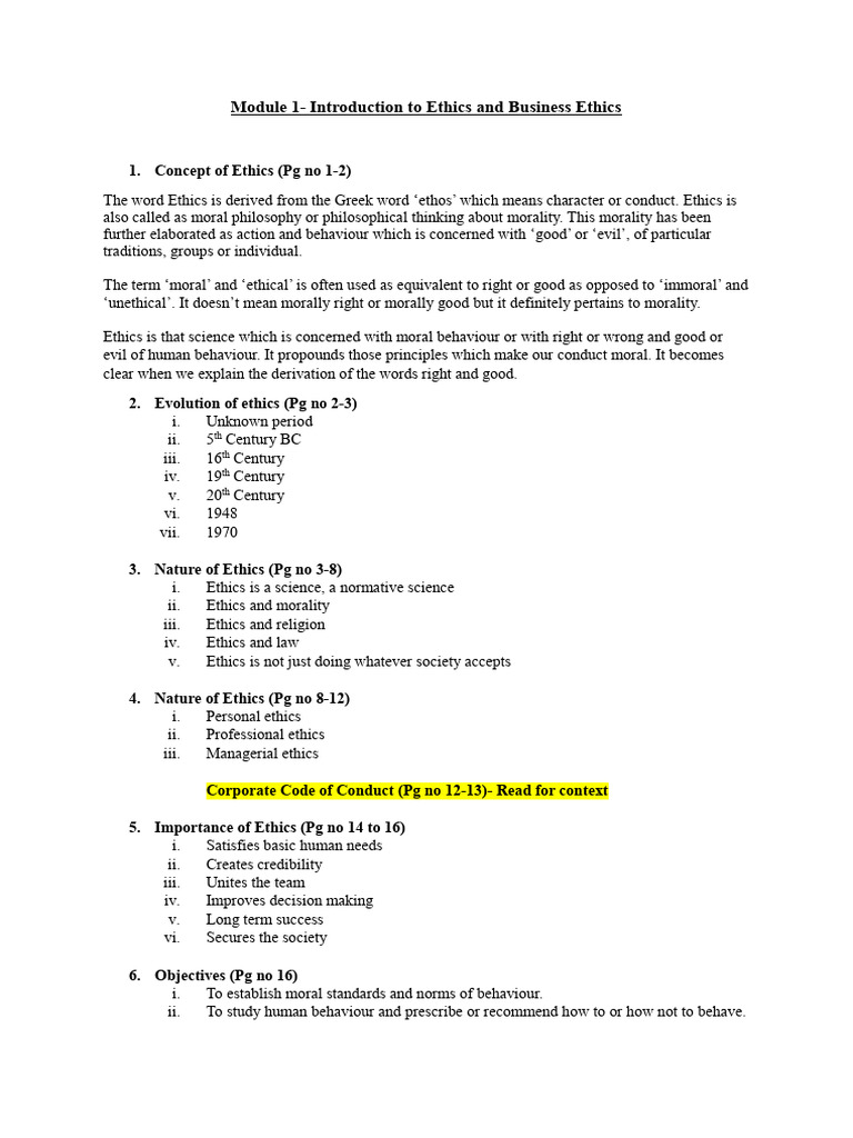 Introduction to Business Ethics | PDF | Morality | Business Ethics