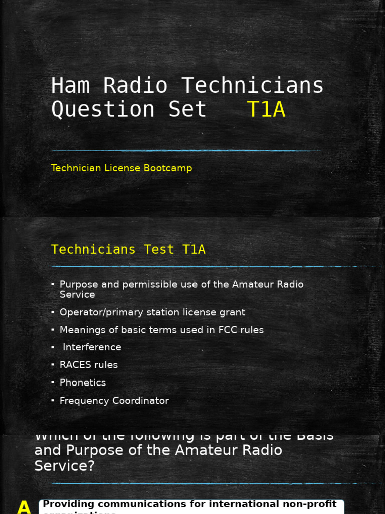 Technician License Exam Question Pool | PDF | Amateur Radio | Radio