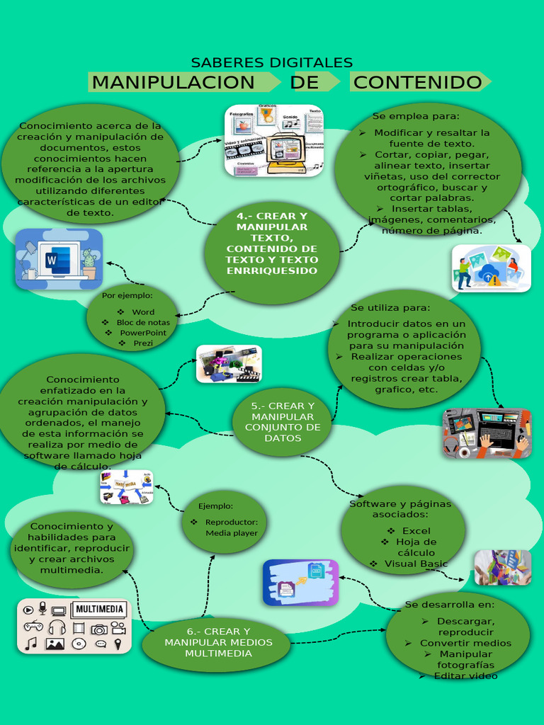Infografia-Saberes Digitales | PDF | Archivo de computadora | Multimedia
