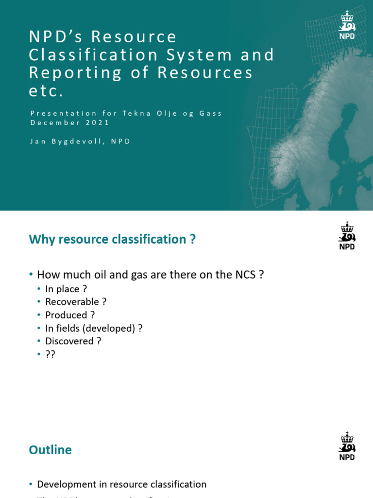 Siste Versjon Npds Resource Classification System and Reporting of ...