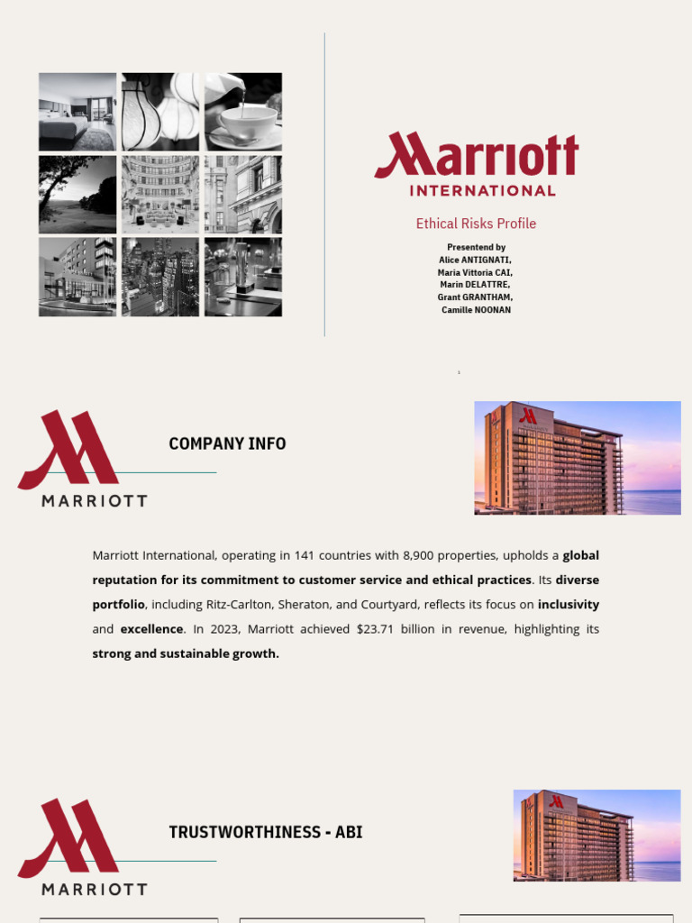 Marriott's Ethical Practices & Challenges | PDF | Franchising | Migrant ...