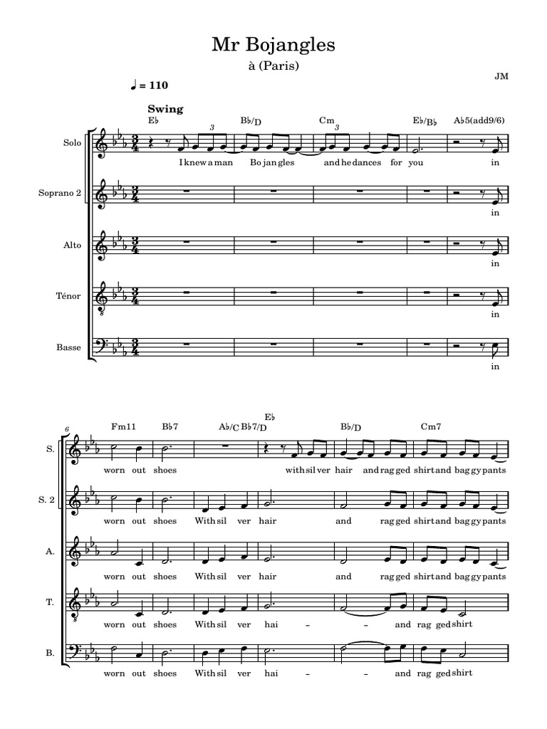 Analyse de la chanson "Mr Bojangles" | PDF | Chant | Musique vocale