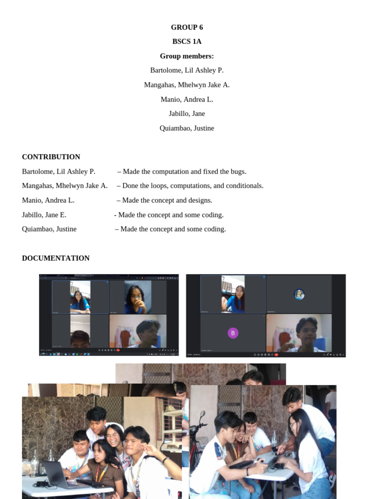 GRP 6 - BSCS 1a | PDF