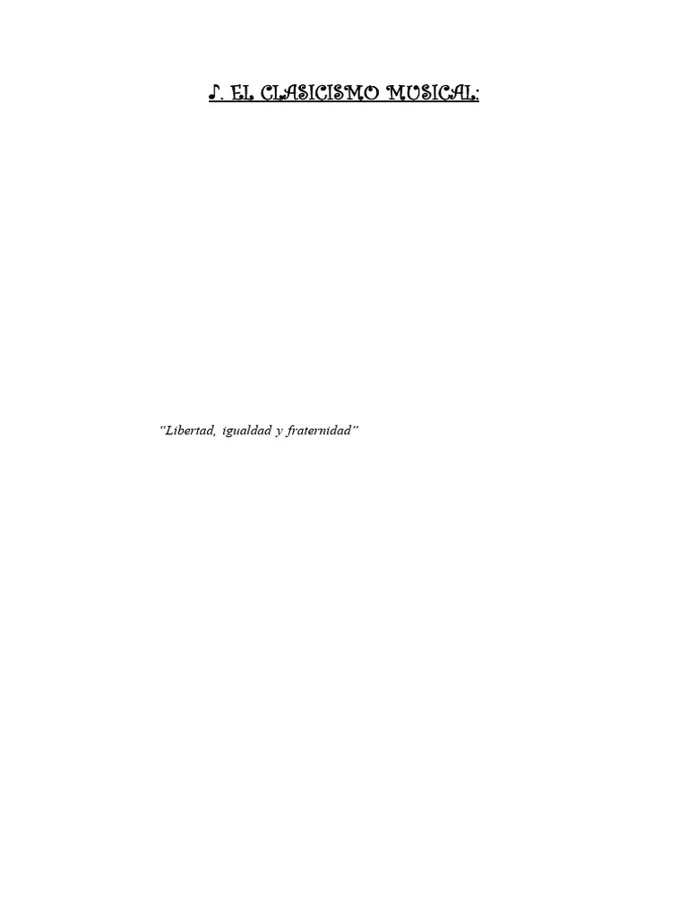 1. EL CLASICISMO MUSICAL_25b44557c95f097facb72caf95ad160f | PDF | Periodo Clásico (Música ...