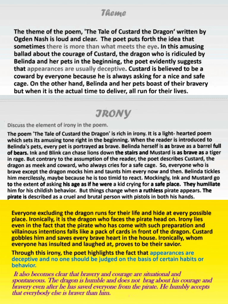 The Tale of Dragon Custard | PDF