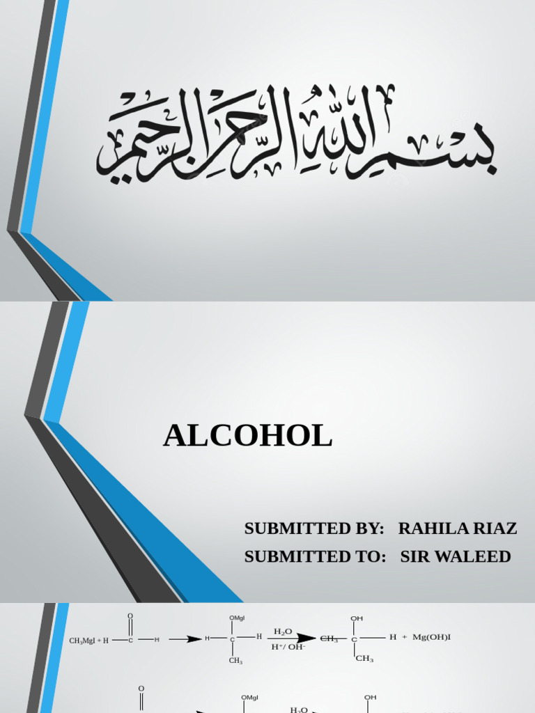 Ppt of Alcohol(OH) | PDF | Tetrahydrofuran | Chemistry