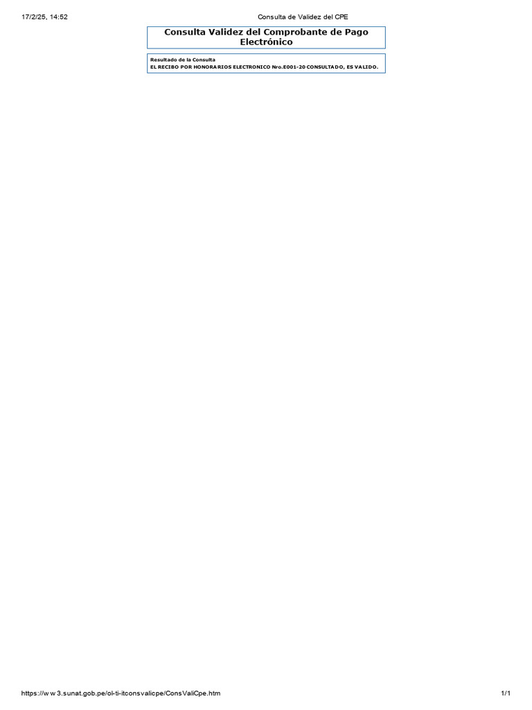 Consulta de Validez Del CPE | PDF