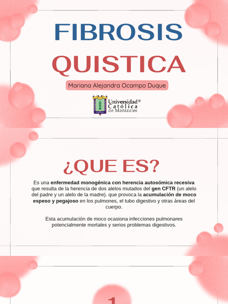 Fibrosis Quística: Causas y Tratamientos | PDF | Especialidades Medicas ...