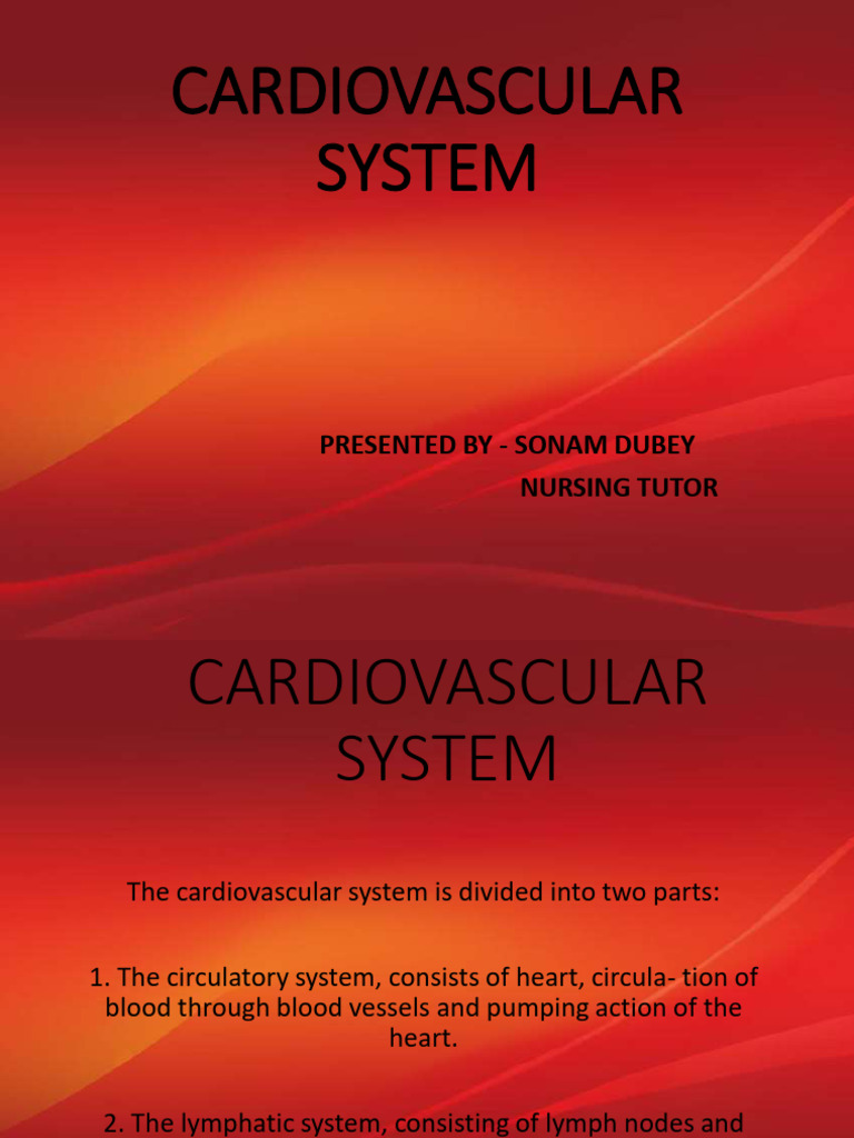 Overview of the Cardiovascular System | PDF | Heart | Atrium (Heart)