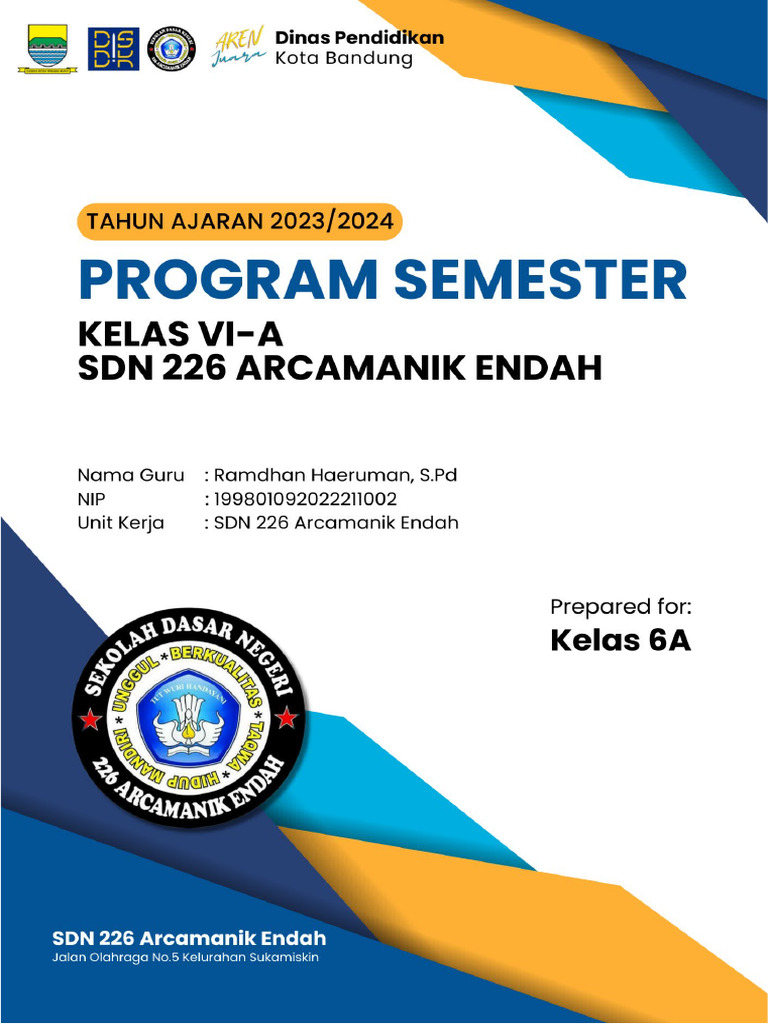 Promes Kelas 6 SMT 1 | PDF