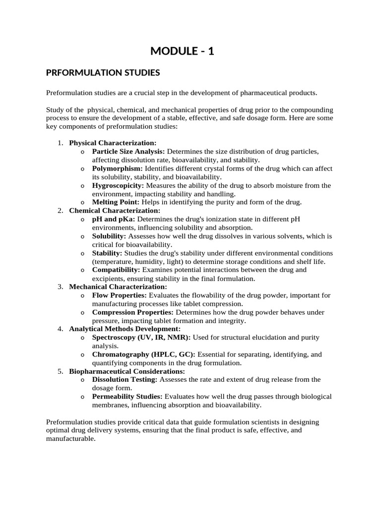 Indutrial pharmacy 1 notes | PDF | Pharmaceutical Formulation | Redox