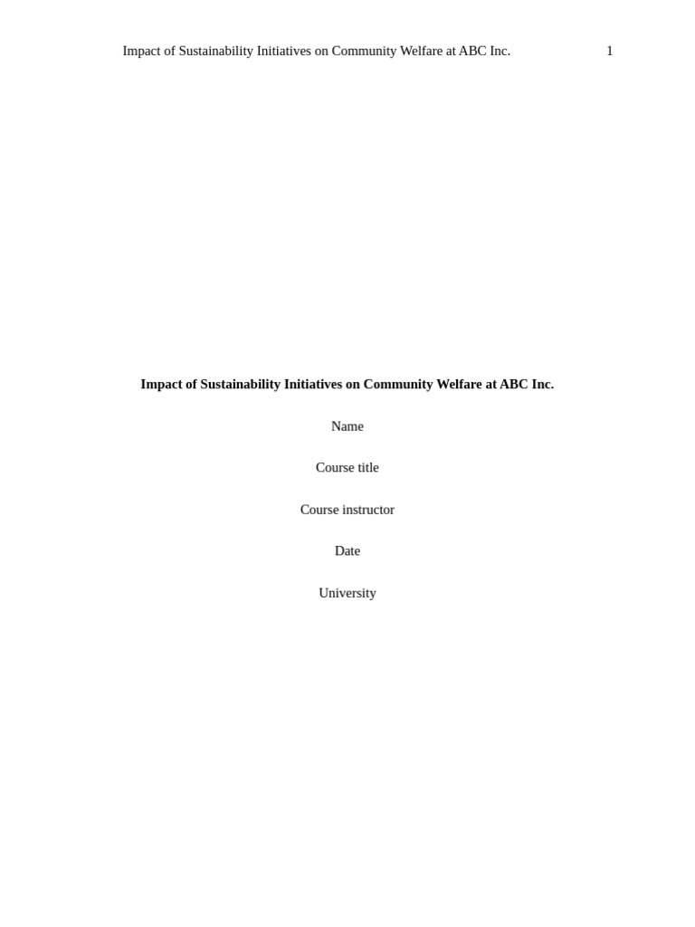 ABC Inc_ | PDF | Corporate Social Responsibility | Sustainability