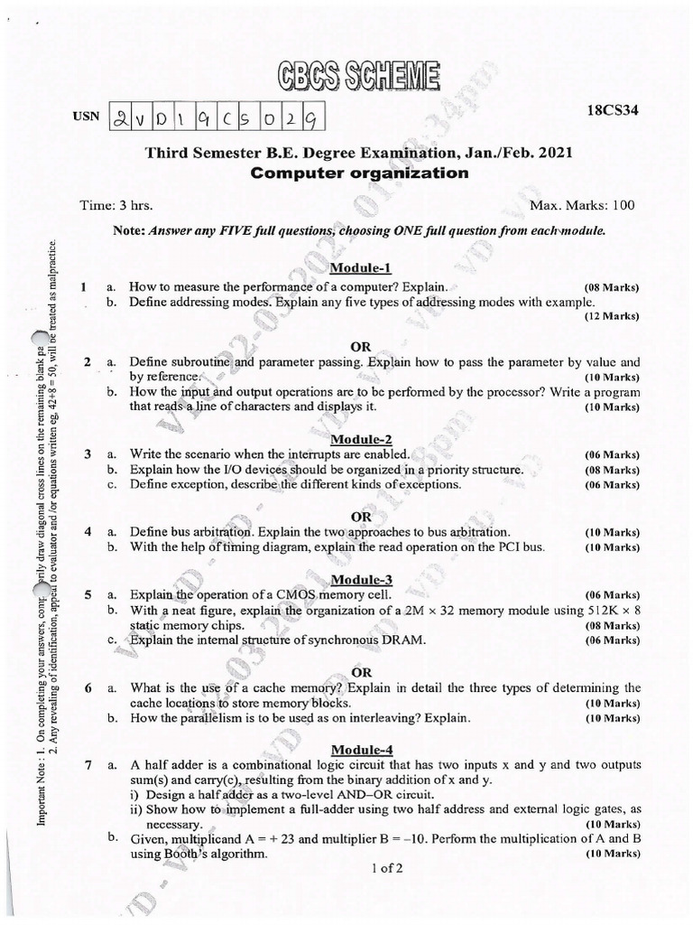 Computer Organization | PDF